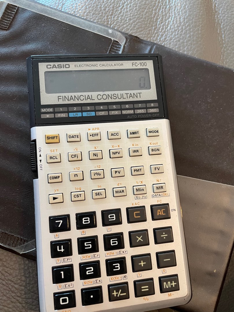 Casio 計數機 FC-100 (Financial Calculator), 電腦＆科技, 商務用科技產品 - Carousell