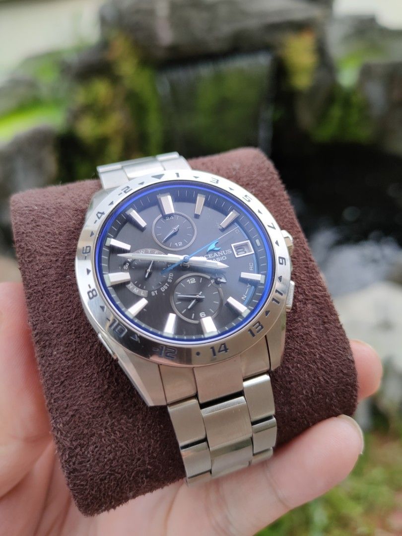 Casio Oceanus T3000 titanium solar Bluetooth watch, Men's Fashion ...