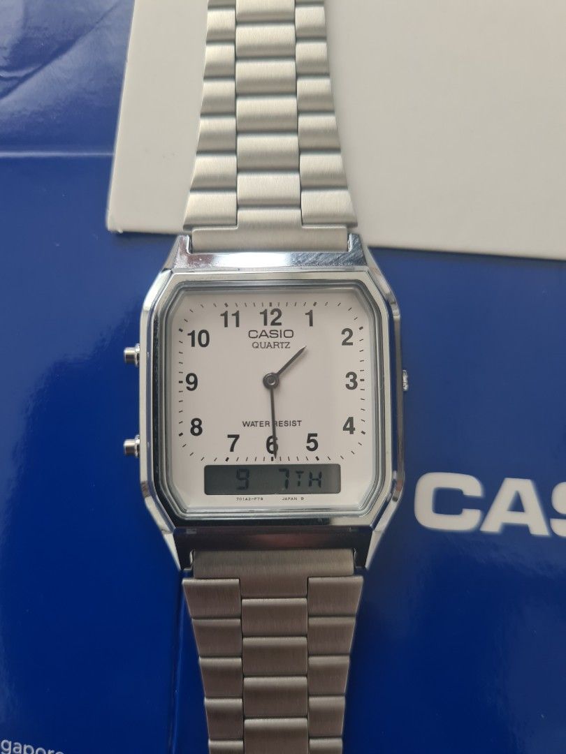 New Casio Unisex Adult AQ 230A Watch, Men's Fashion, Watches ...