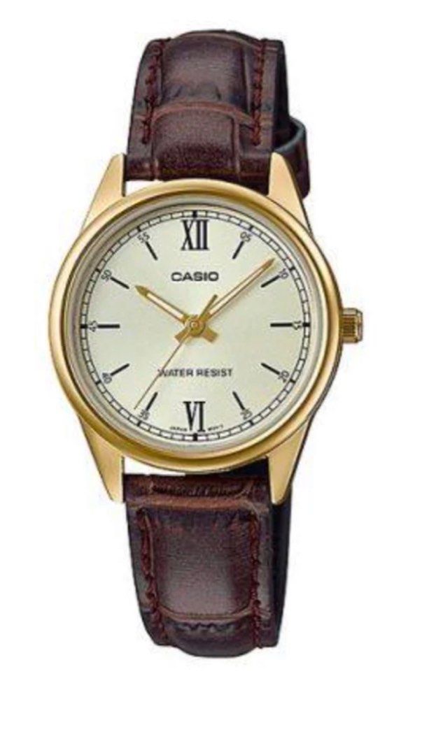 Casio leather strap watch, Women's Fashion, Watches & Accessories ...