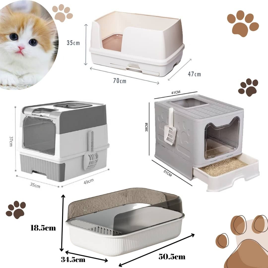 Cat Dual Layer Litter Box Tray Toilet Bathroom New Design, Pet Supplies ...