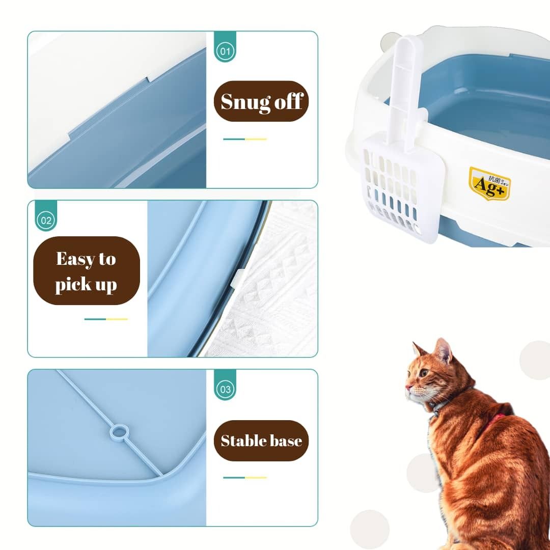 Cat Dual Layer Litter Box Tray Toilet Bathroom New Design, Pet Supplies ...