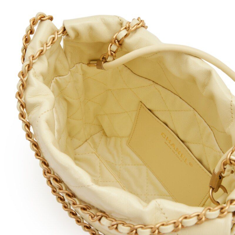 Chanel 22 mini - pale yellow, Women's Fashion, Bags & Wallets, Shoulder ...