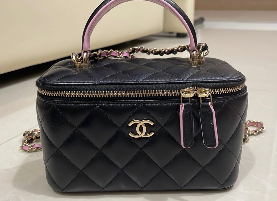 Chanel mini vanity, Luxury, Bags & Wallets on Carousell