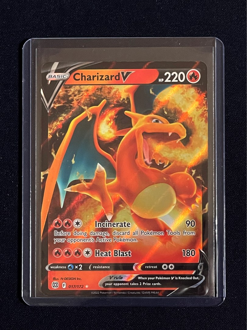 CHARIZARD V POKEMON TCG BRILLIANT STARS SWSH SERIES, Hobbies & Toys ...