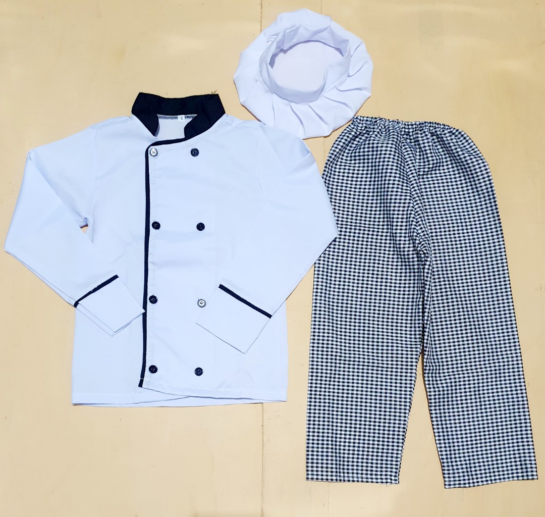 Chef costume for kids, Babies & Kids, Babies & Kids Fashion on Carousell