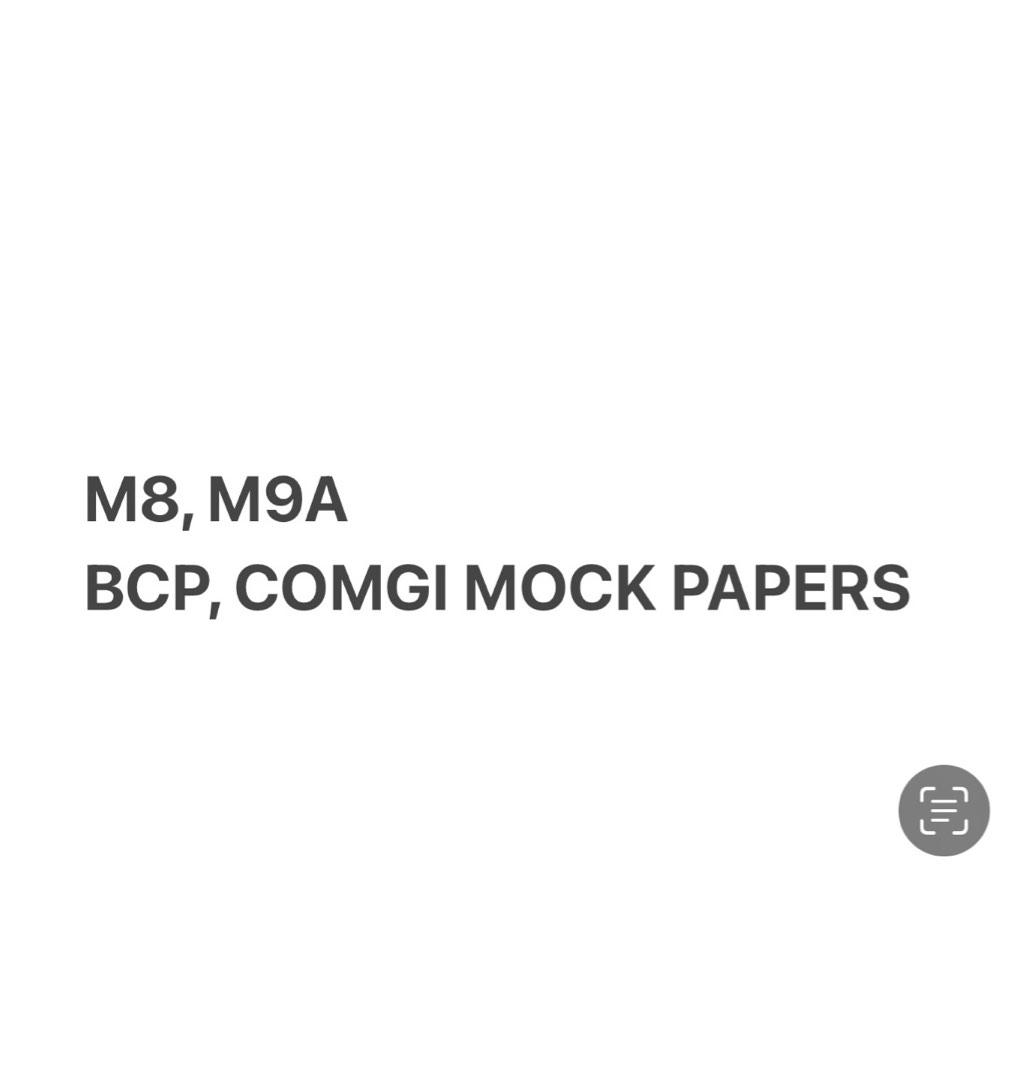 CMFAS M8, M9A, BCP, COMGI Mock Papers, Hobbies & Toys, Books ...