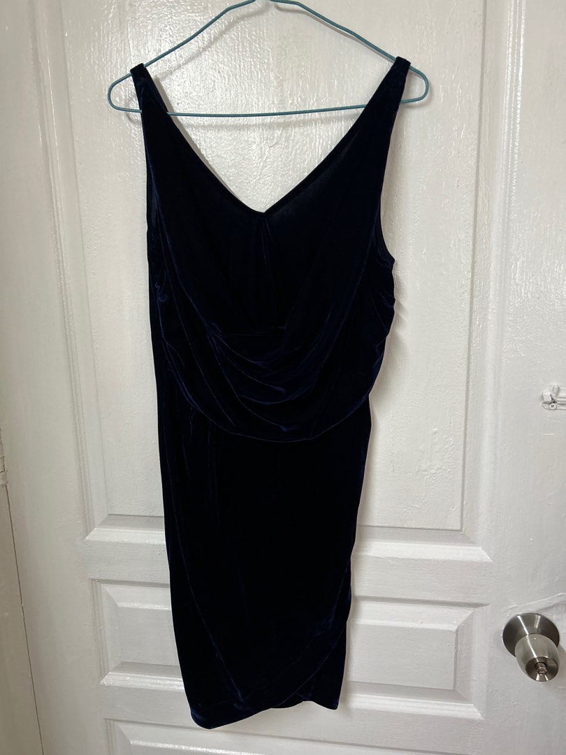 Dark Blue Dress, Women's Fashion, Dresses & Sets, Evening dresses ...