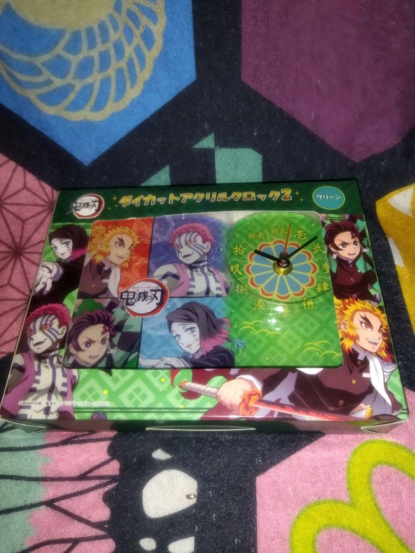 Demon Slayer Acrylic Clock Kimetsu no Yaiba, Furniture & Home Living ...