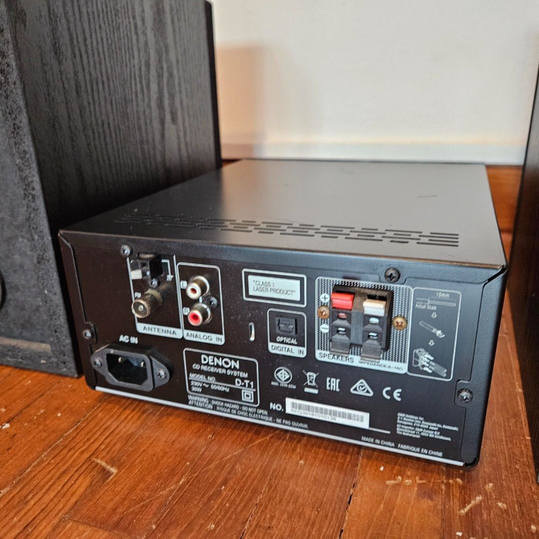 DENON DT1 COMPACT CD RECEIVER - Micro Hi-Fi System with FM/AM, CD And ...