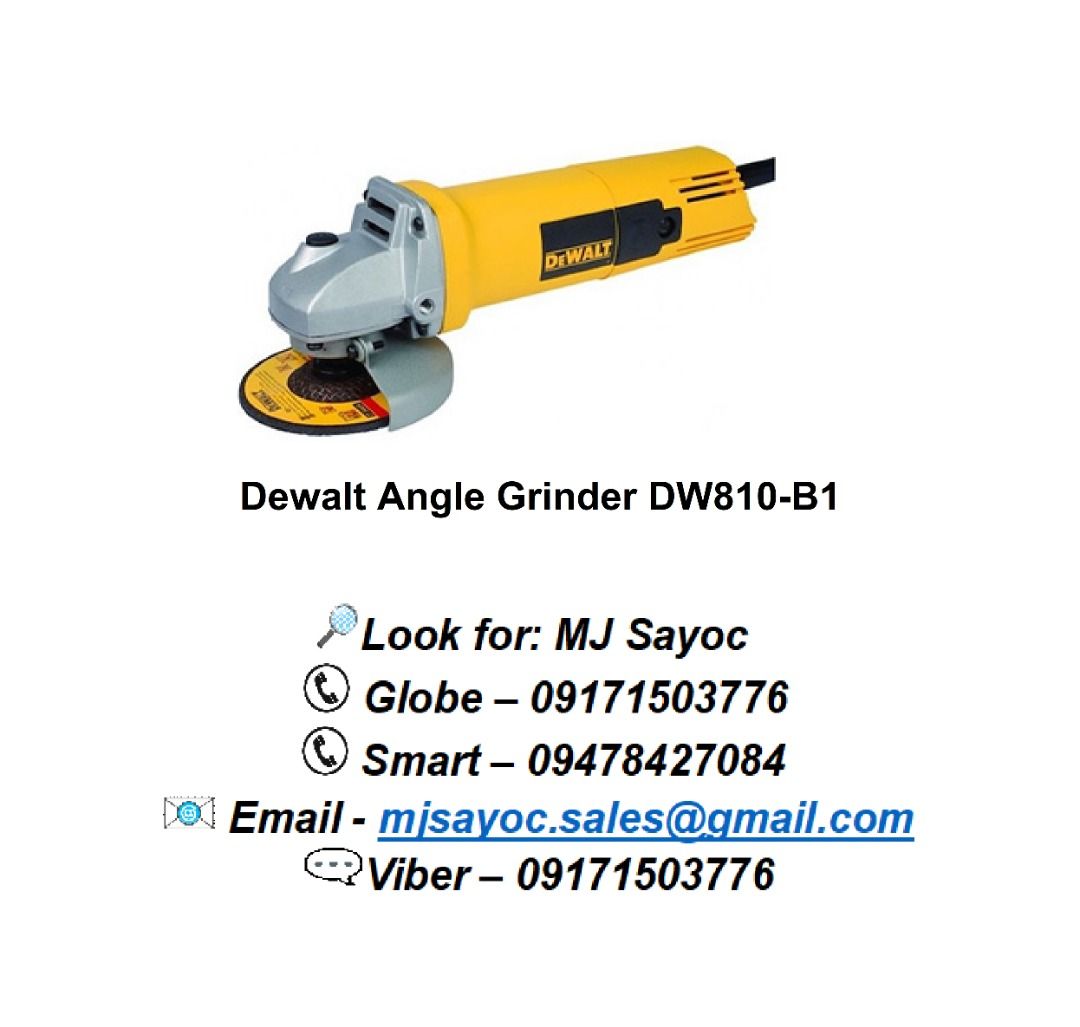 Dewalt Angle Grinder DW810-B1, Commercial & Industrial, Construction ...