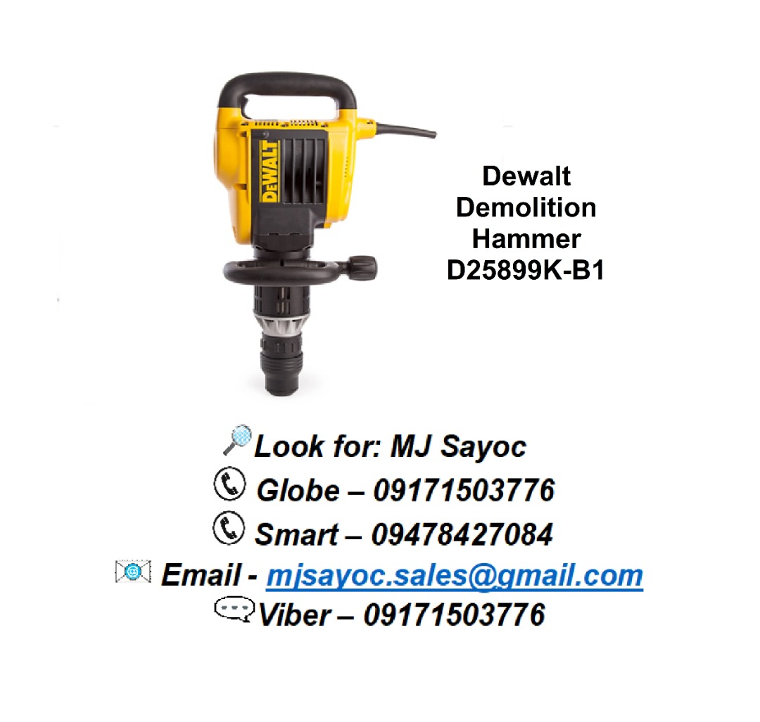 Dewalt Demolition Hammer D25899K-B1, Commercial & Industrial ...