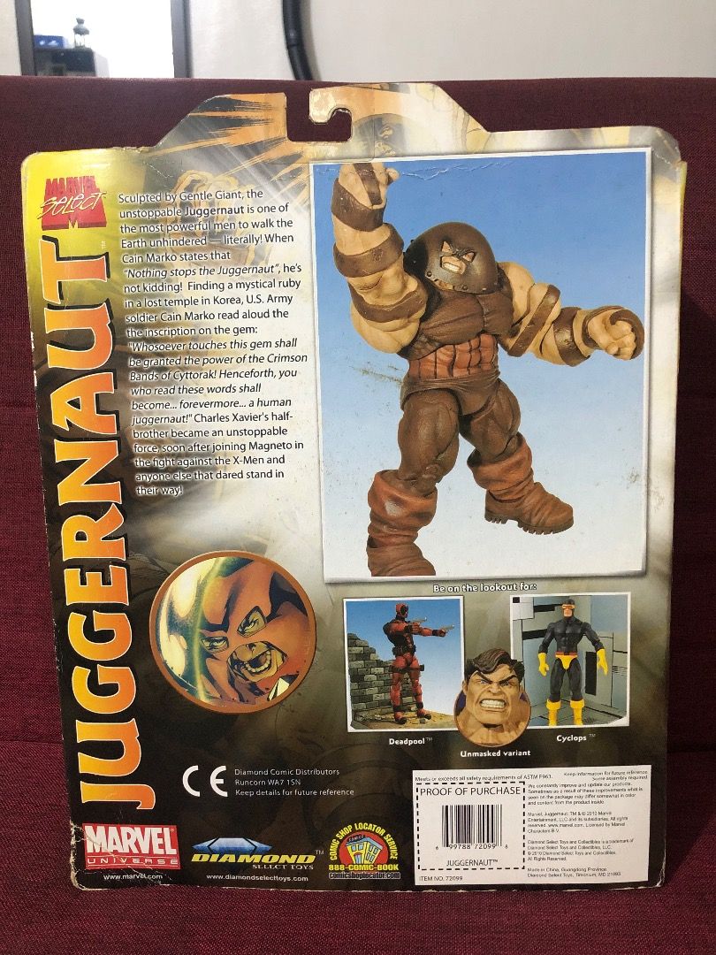 Diamond Select - Marvel Select: Juggernaut (with detailed base) (RARE ...