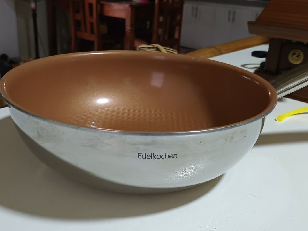 Edelkochen Wok Pan, Furniture & Home Living, Kitchenware & Tableware, Cookware & Accessories on ...