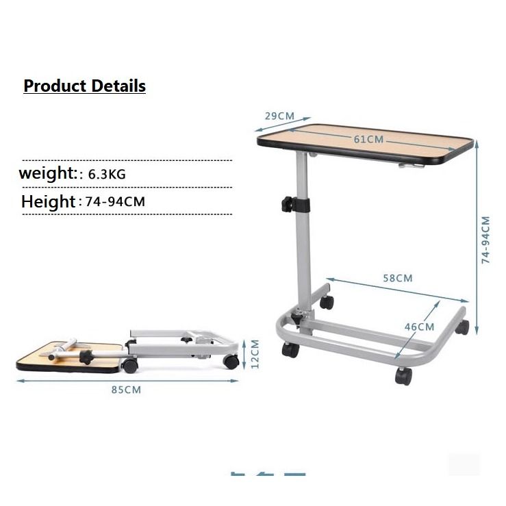 elderly wheelchair dining table patient hospital roller (moving table ...