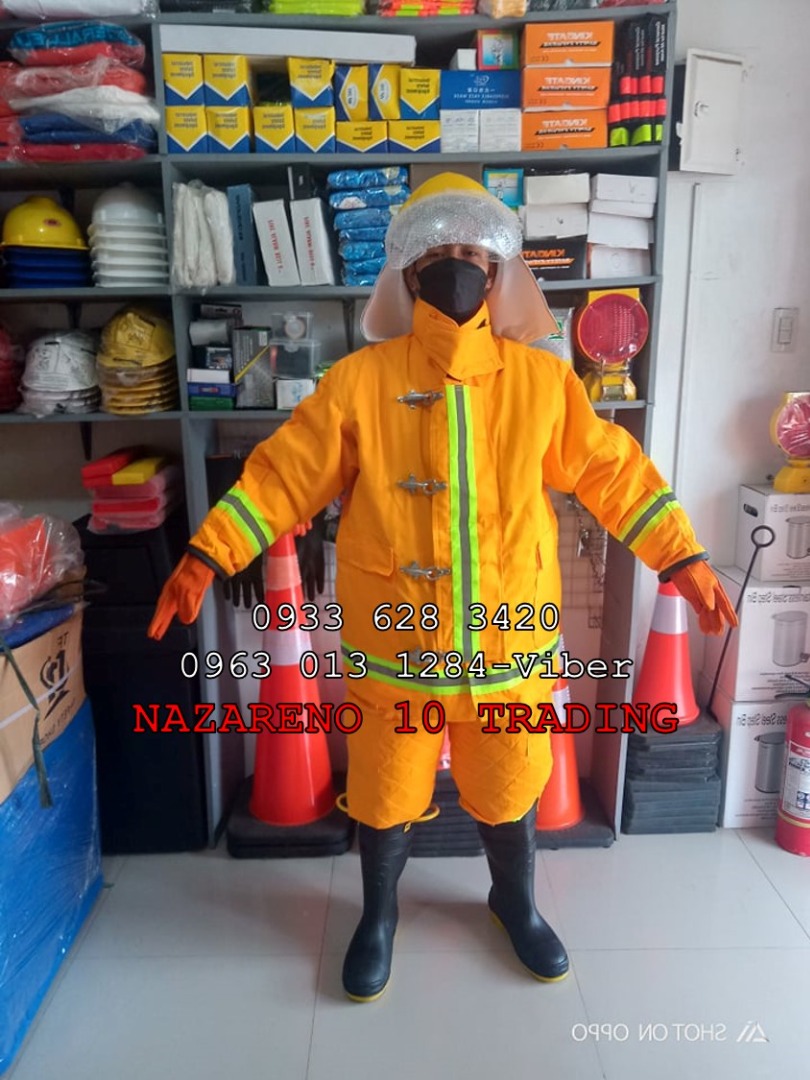 Fireman suit with Reflector heavy Duty Yellow, Commercial & Industrial ...