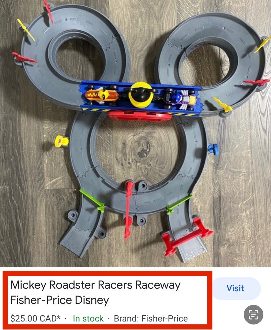 Fisher price: Mickey Mouse raceway, Hobbies & Toys, Toys & Games on ...