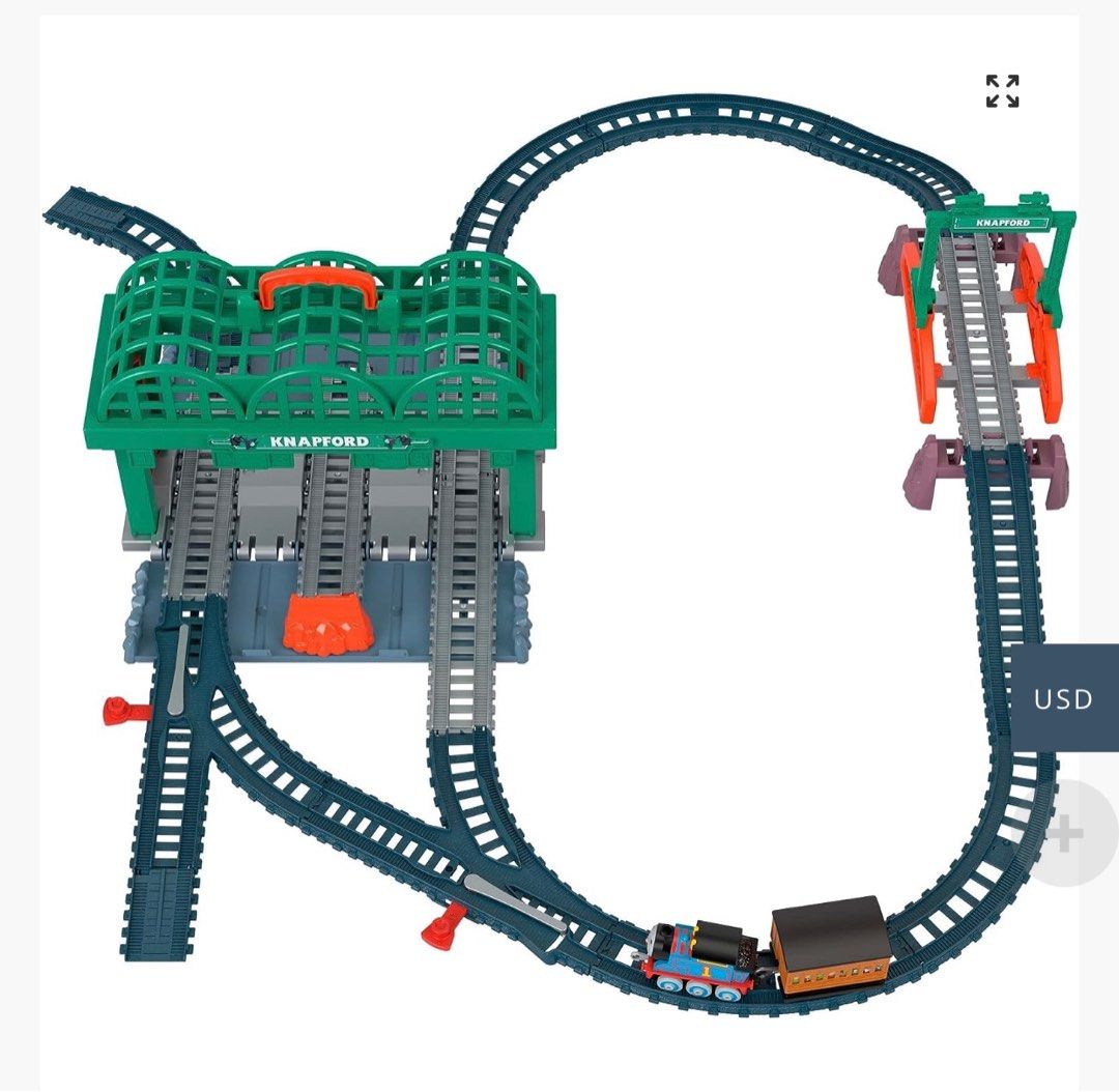 Fisher-Price Thomas & Friends Knapford Station Train Set track with 2 ...