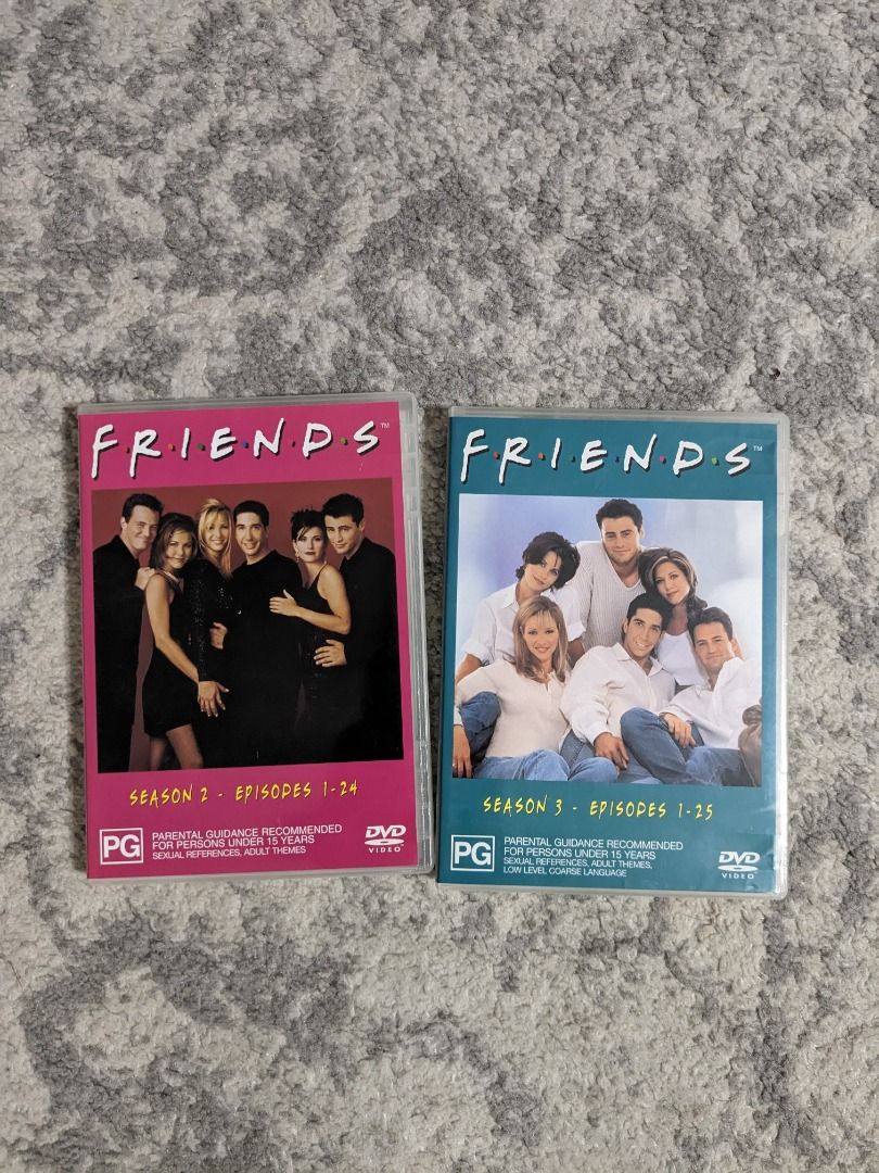 Friends DVDs Seasons 2 & 3, Hobbies & Toys, Music & Media, CDs & DVDs ...
