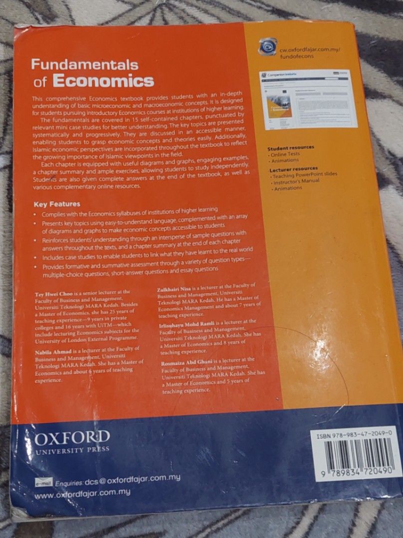 Fundamentals of Economics, Hobbies & Toys, Books & Magazines, Textbooks ...