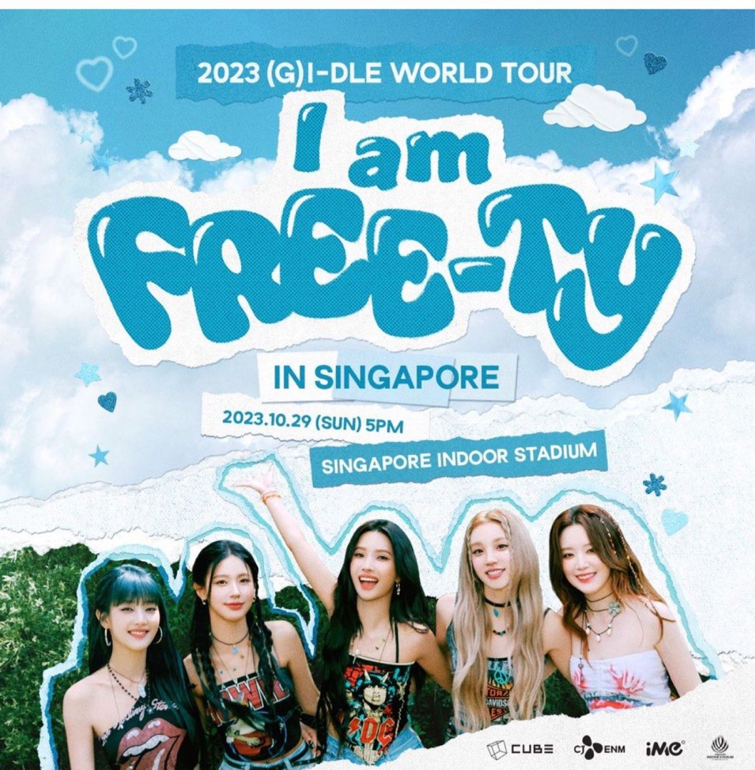 GIDLE WORLD TOUR TIX (I am FREE-Ty), Tickets & Vouchers, Event Tickets ...