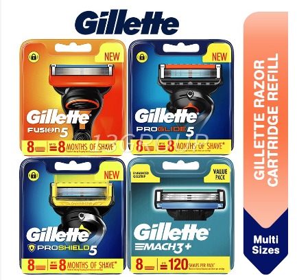 Gillette Razor Shaver Cartridge Refill / Fusion 5 / Mach 3 / ProGlide ...