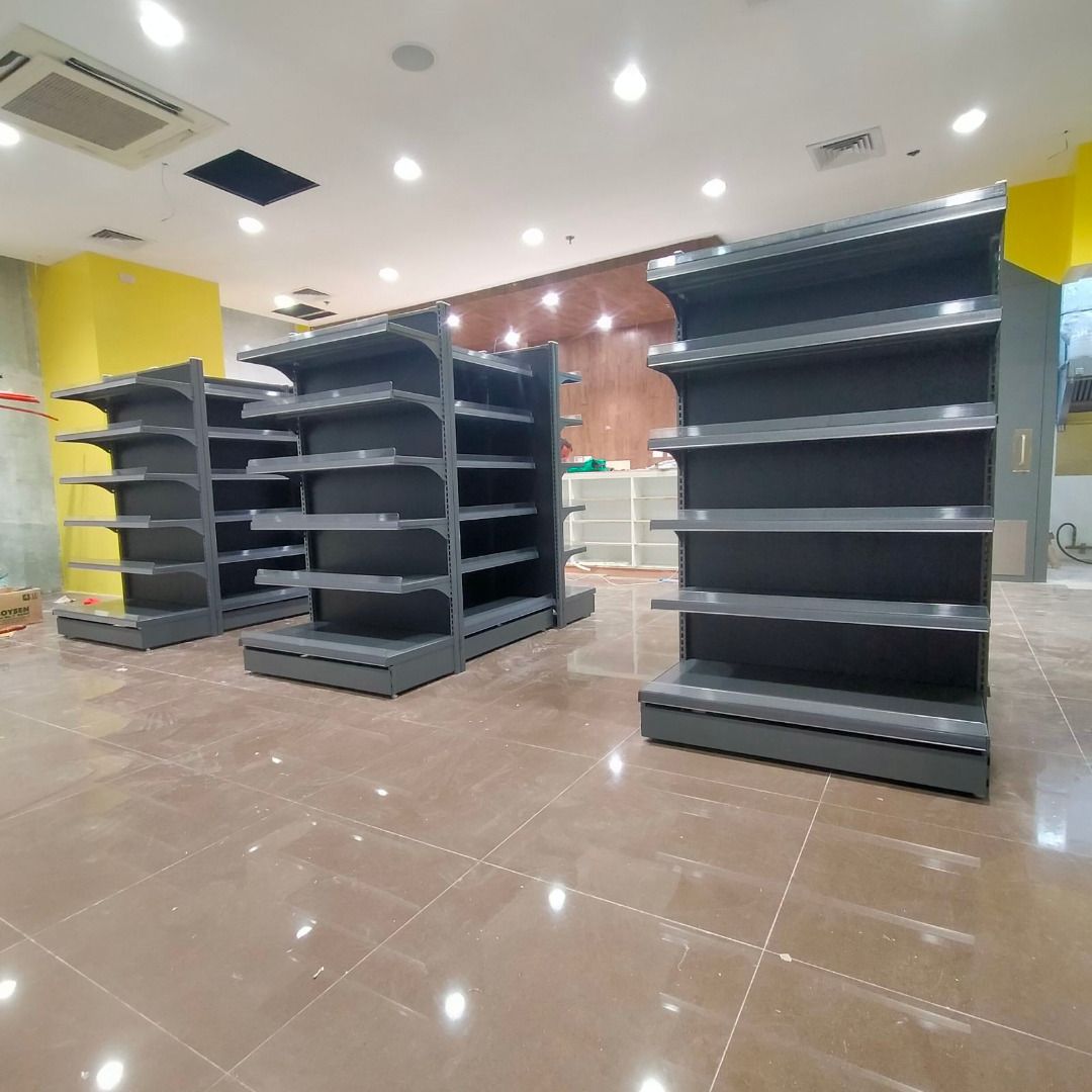 Gondola dark gray store supermarket shelves high quality made in korea ...