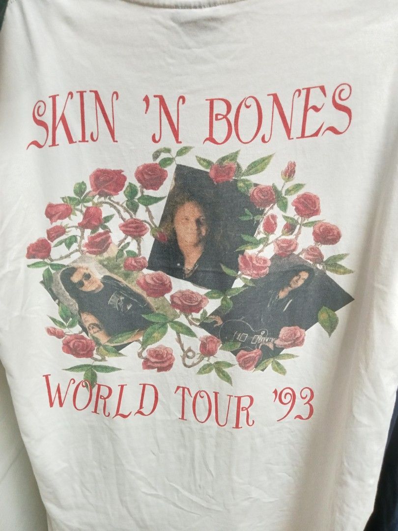 GUNS N' ROSES SKIN 'N BONES WORLD TOUR 93, Men's Fashion, Tops & Sets, Tshirts & Polo Shirts on ...