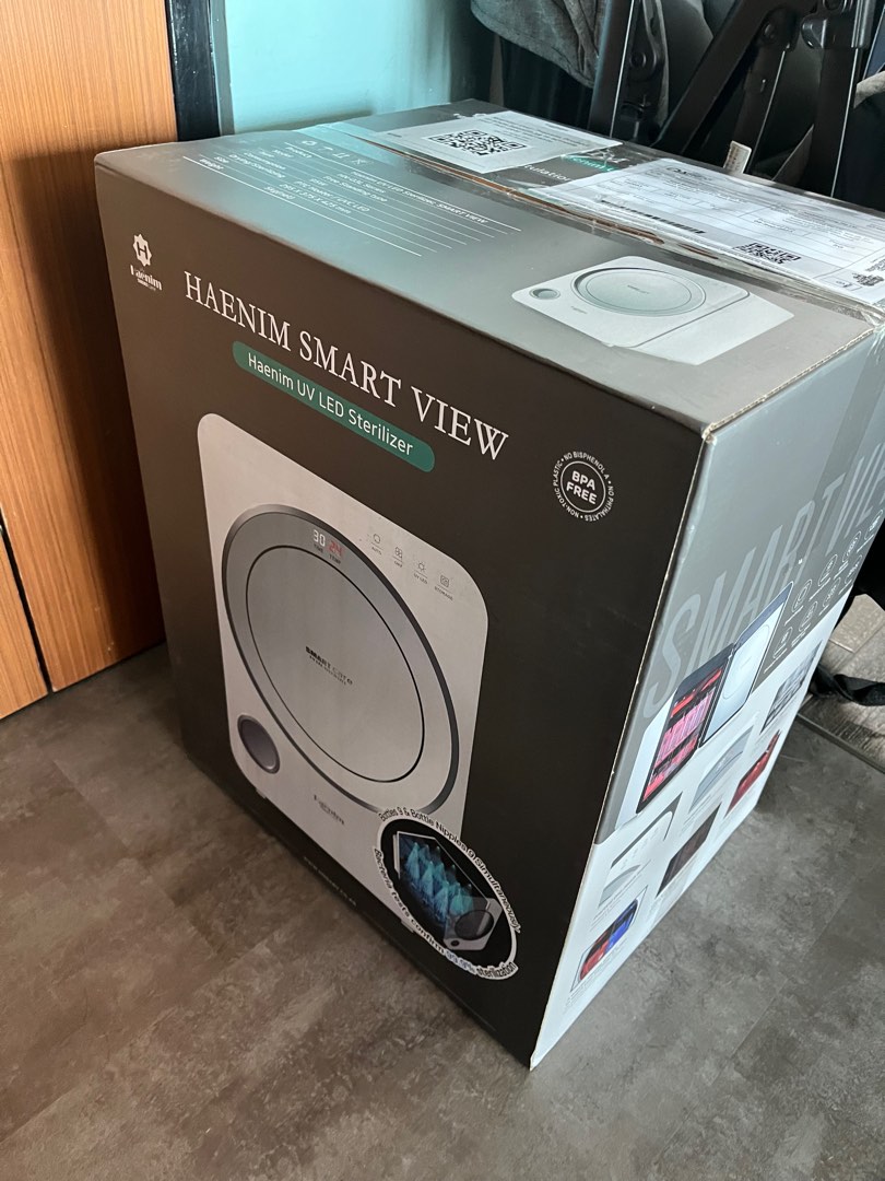 Haenim 3G+ (White Black) Smart View UVC-LED Electric Sterilizer, Babies ...