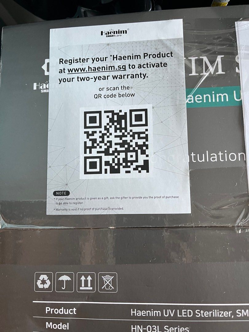 Haenim 3G+ (White Black) Smart View UVC-LED Electric Sterilizer, Babies ...