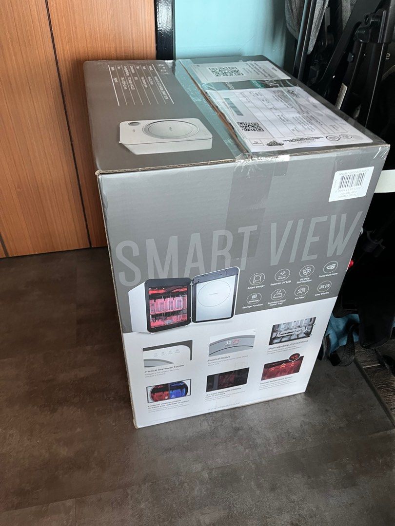 Haenim 3G+ (White Black) Smart View UVC-LED Electric Sterilizer, Babies ...