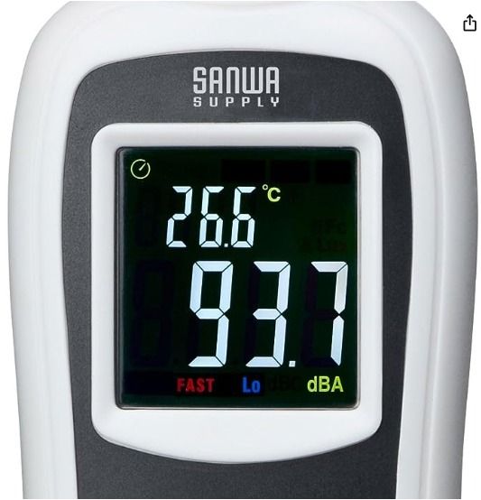 Hand-held Sanwa Supply CHE-SD1 Digital Noise and Temperature ...