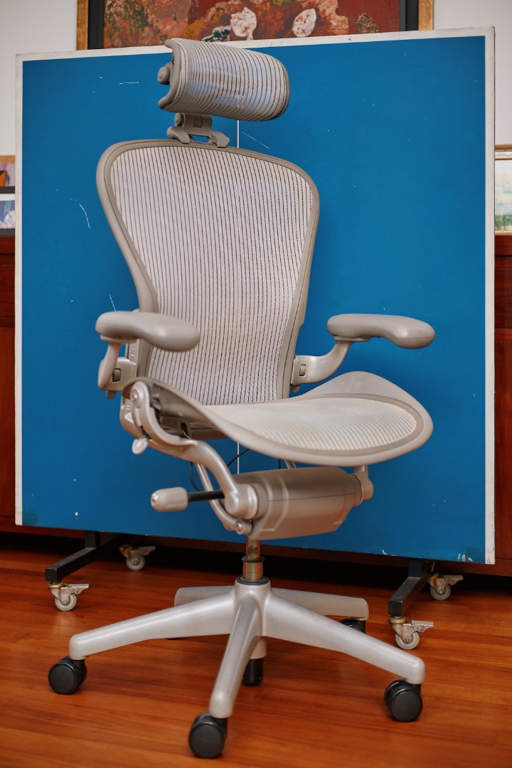 Herman Miller Aeron Grey/Gray/Graphite Size B FULLY LOADED with ...