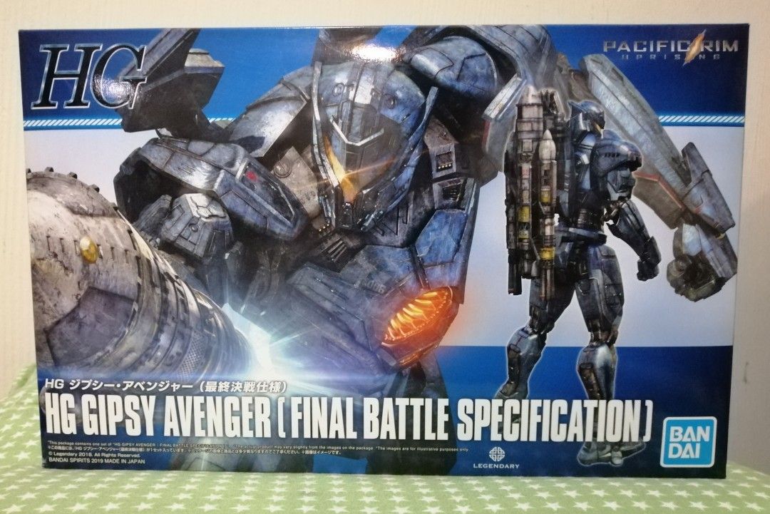 HG Gipsy Avenger (Final Battle Specification) Pacific Rim Bandai Model ...