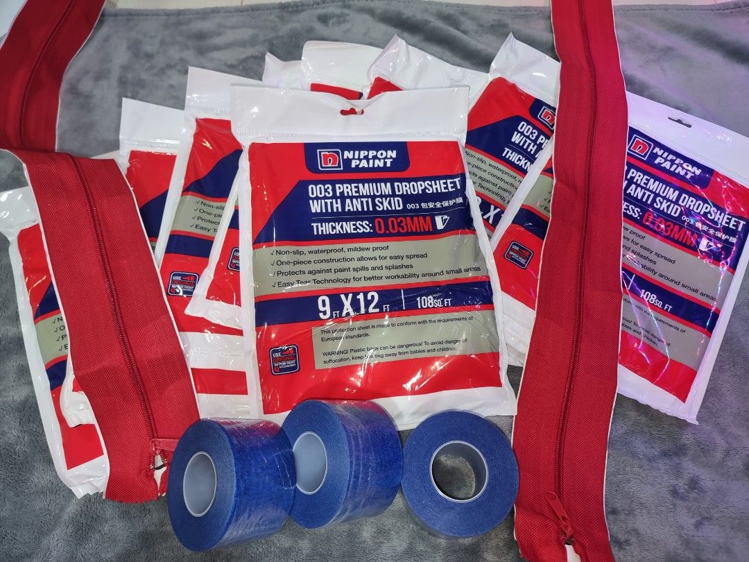 HIP renovation dust protection kit with Zippers, Furniture & Home ...