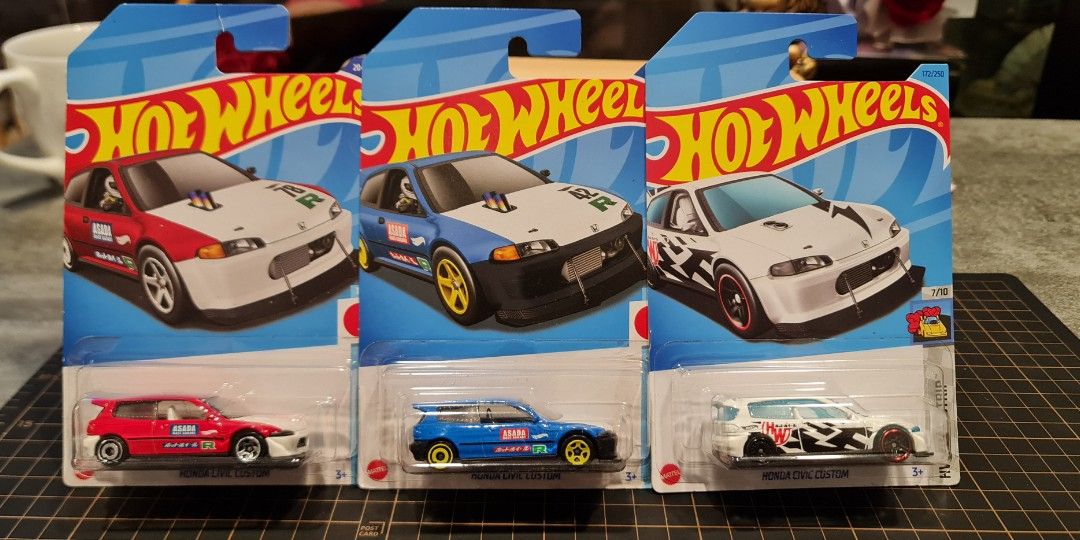 Hotwheels JDM car (CRX/EG/EK/FK2R/S2k/ Supra/AE86), Hobbies & Toys ...