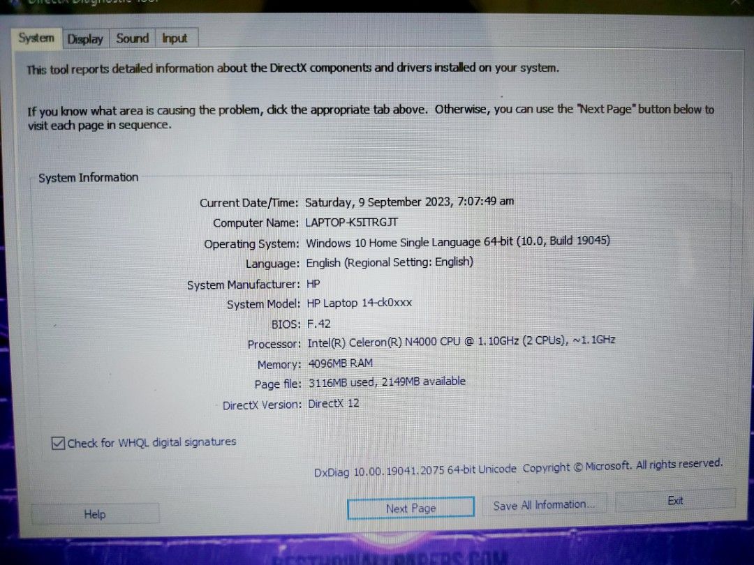 Hp Ck Xxx Intel Celeron N Th Gen Gb Ram Ddr Upgradable Gb Hdd Inches Fhd Led