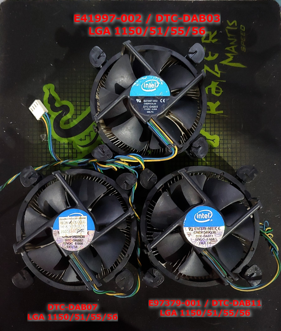 HSF: Intel stock coolers - 1150/1151/1155/1156, Computers & Tech, Parts ...