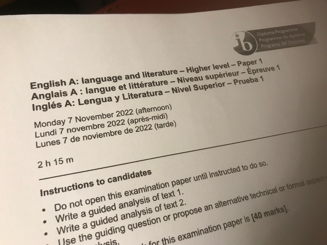 IB English A/English B/Chinese A/Chinese B SL/HL past papers (2012-2023 ...