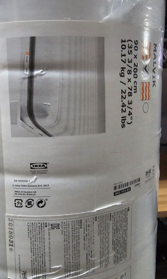 ikea malvik 90 x 200, Furniture & Home Living, Furniture, Bed Frames ...