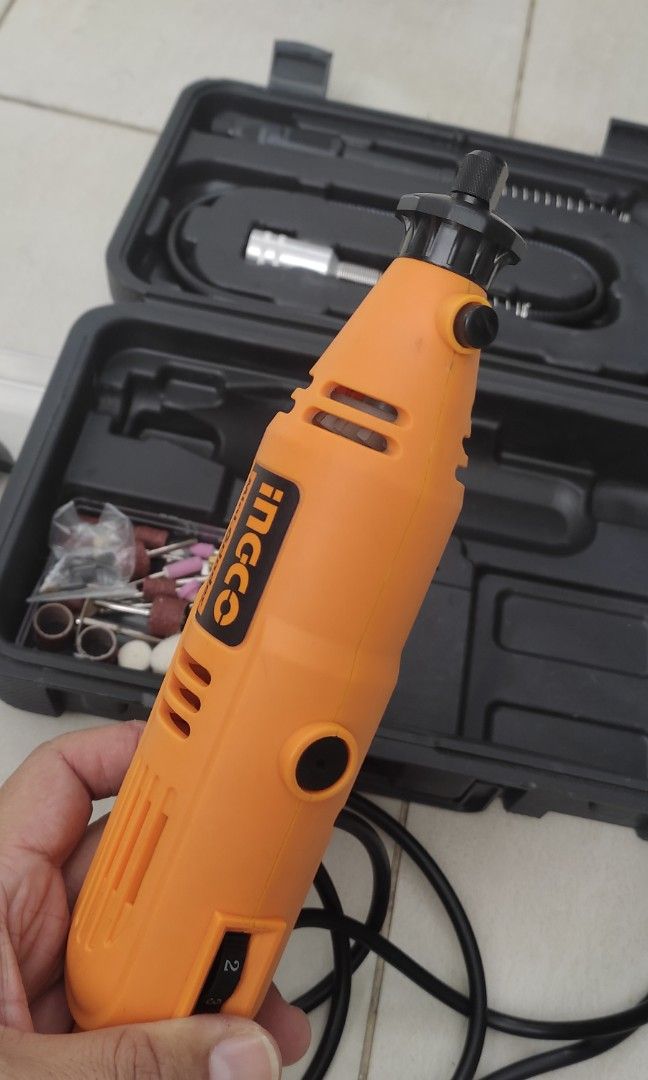 INGCO MINI GRINDER WITH ORIGINAL ACCESSORIES AND ADD-ON, COME WITH BOX ...