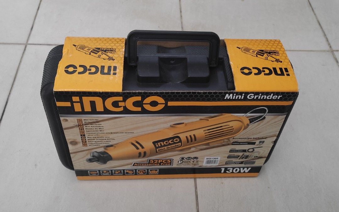 INGCO MINI GRINDER WITH ORIGINAL ACCESSORIES AND ADD-ON, COME WITH BOX ...