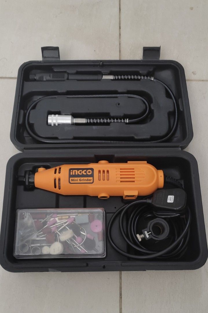 INGCO MINI GRINDER WITH ORIGINAL ACCESSORIES AND ADD-ON, COME WITH BOX ...