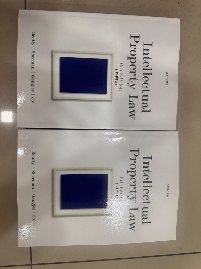 Intellectual property law 6th edition by Bentley p, Hobbies & Toys ...