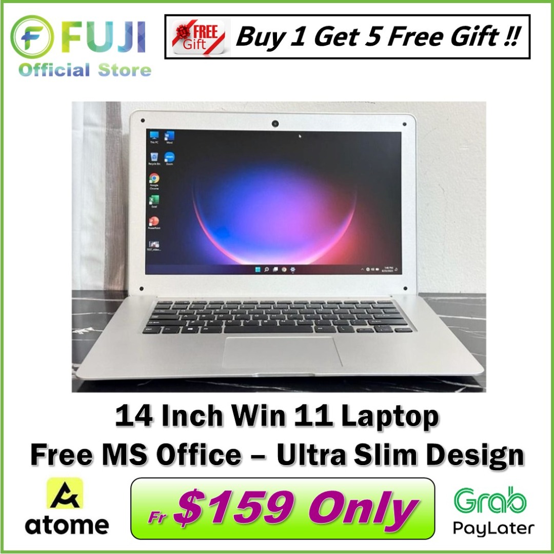 Jumper 14 Inch Slim Laptop - Windows 11 - Free MS Office - Super ...