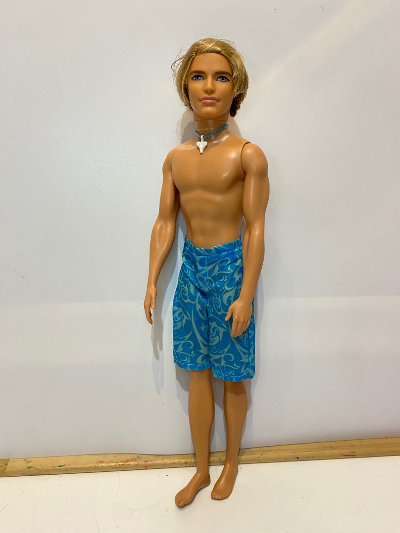 Barbie In A Mermaid Tale Blonde KEN Doll Blue Shorts , Hobbies & Toys ...