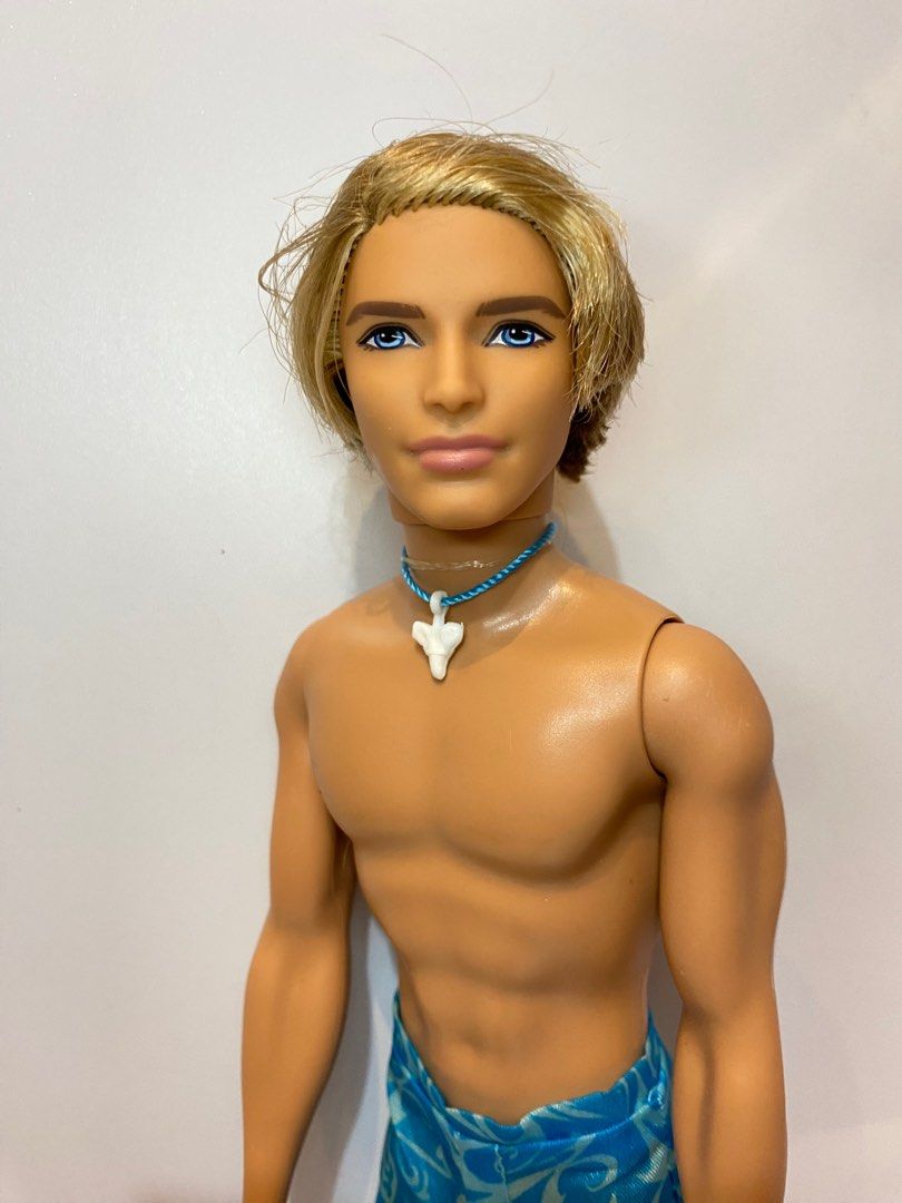 Barbie In A Mermaid Tale Blonde KEN Doll Blue Shorts , Hobbies & Toys ...
