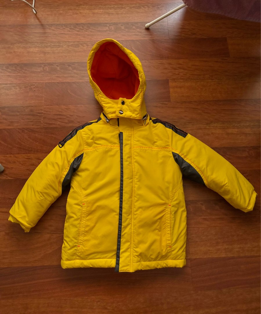Kenvelo kids thick winter jacket with detachable high neck hood, Babies ...