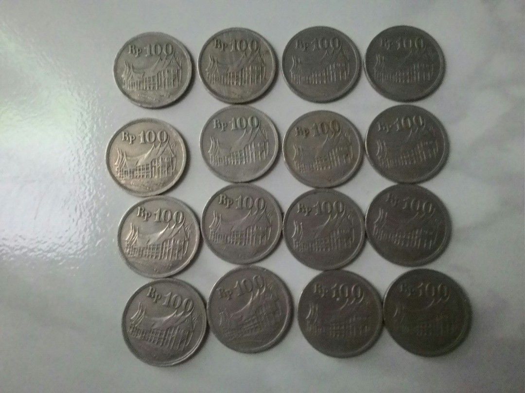 Koin kuno rp 100 rumah gadang, Antik, Uang Lama di Carousell