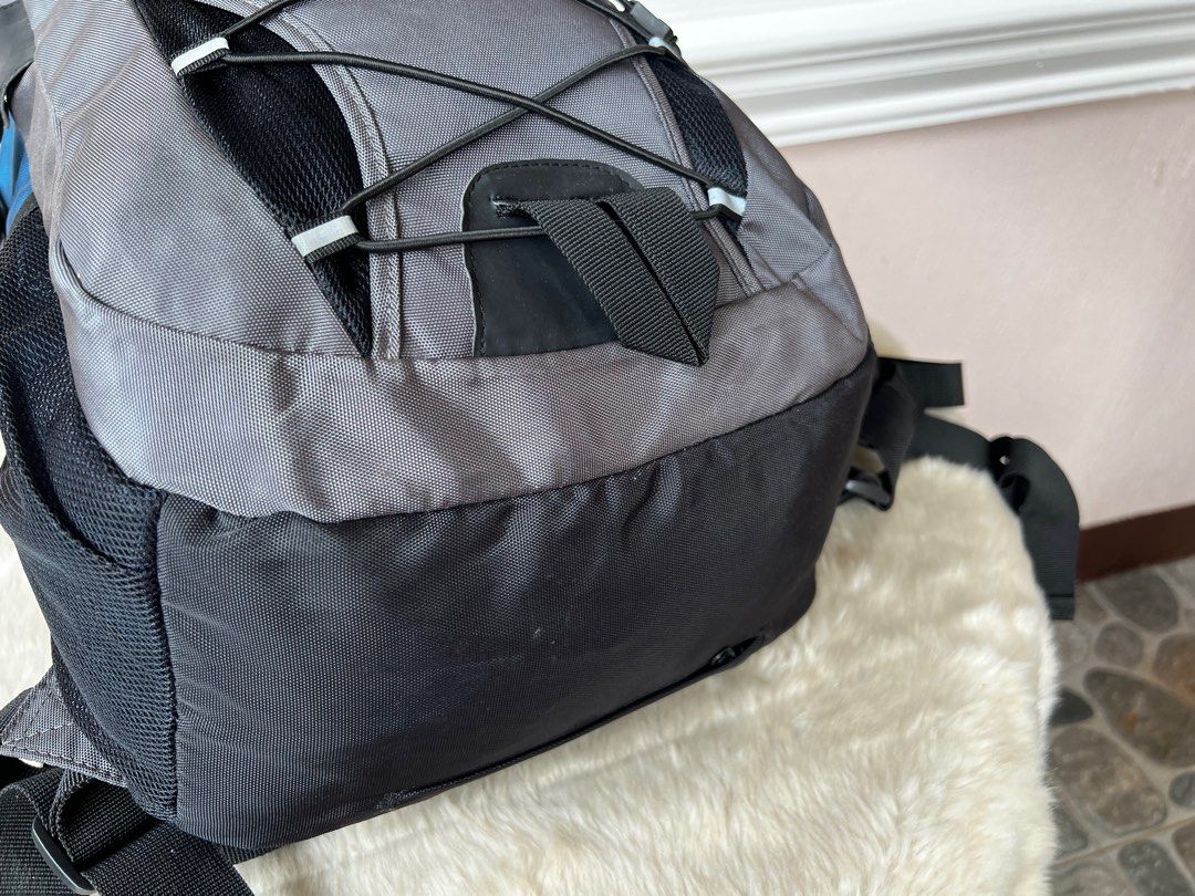 Kolon Sport Padded Backpack in Gray with blue details, Men's Fashion ...